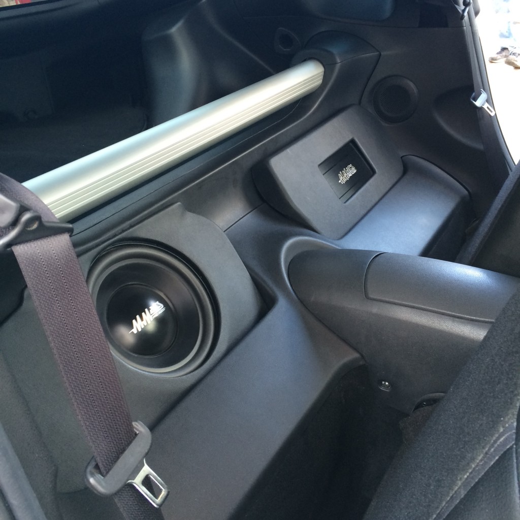 Nissan 370Z with Pioneer head unit, Mmats pro 10′ , Mmats 6.5 ...