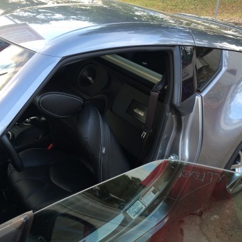 Nissan 370Z with Pioneer head unit, Mmats pro 10′ , Mmats 6.5 ...