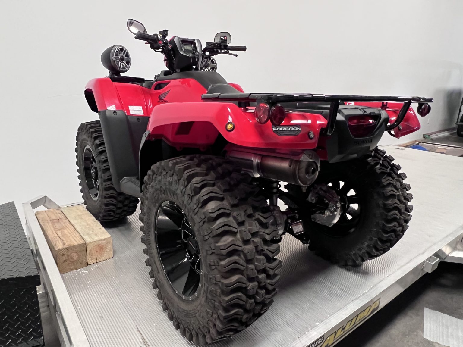 Custom Honda Foreman Stereo and Street Legal Blinker and Lights Kit ...