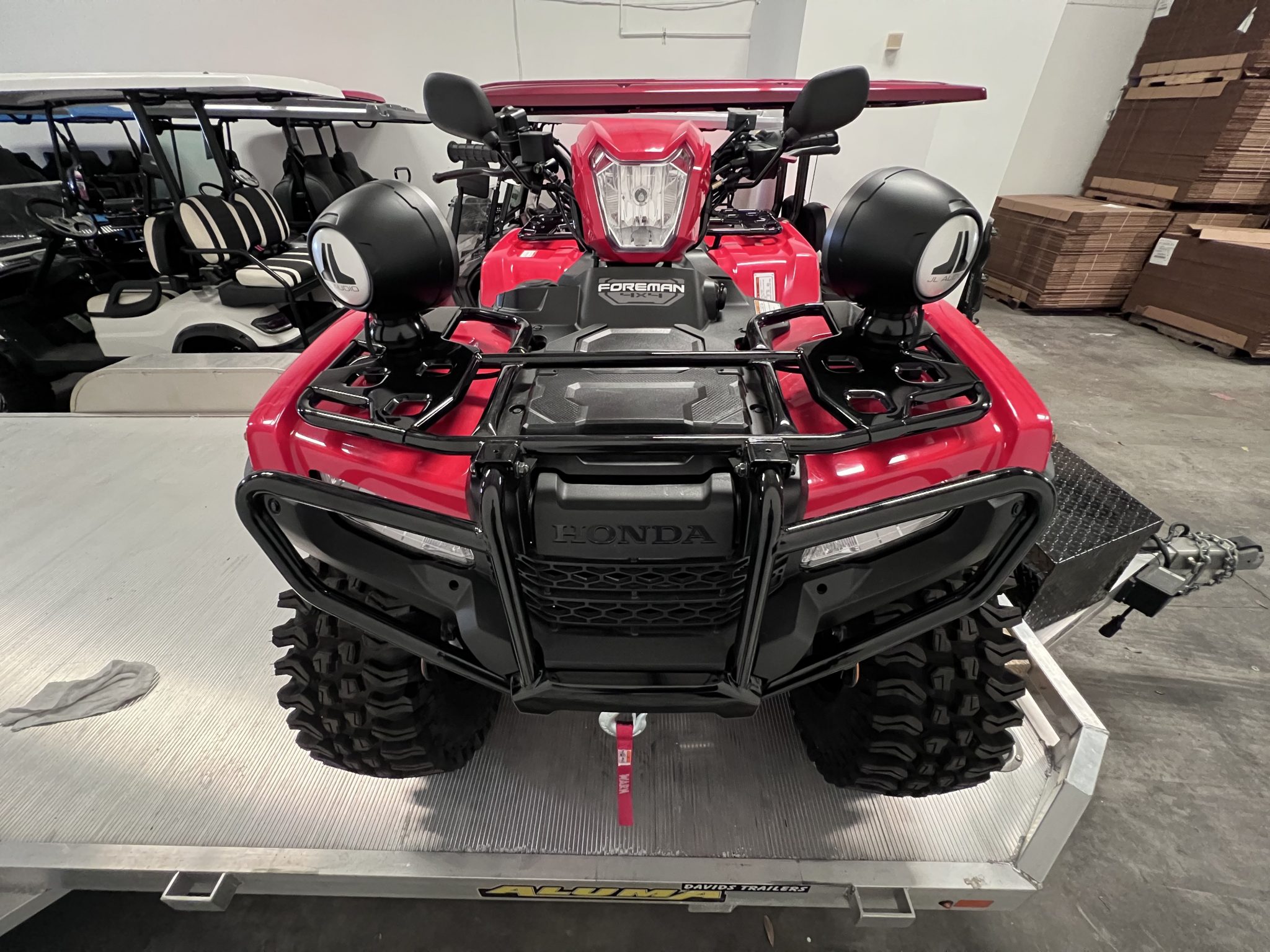 Custom Honda Foreman Stereo and Street Legal Blinker and Lights Kit ...