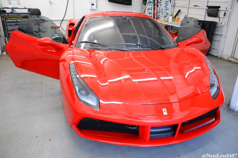 Ferrari-488-Window-Tint-Orlando | Orlando Custom Audio