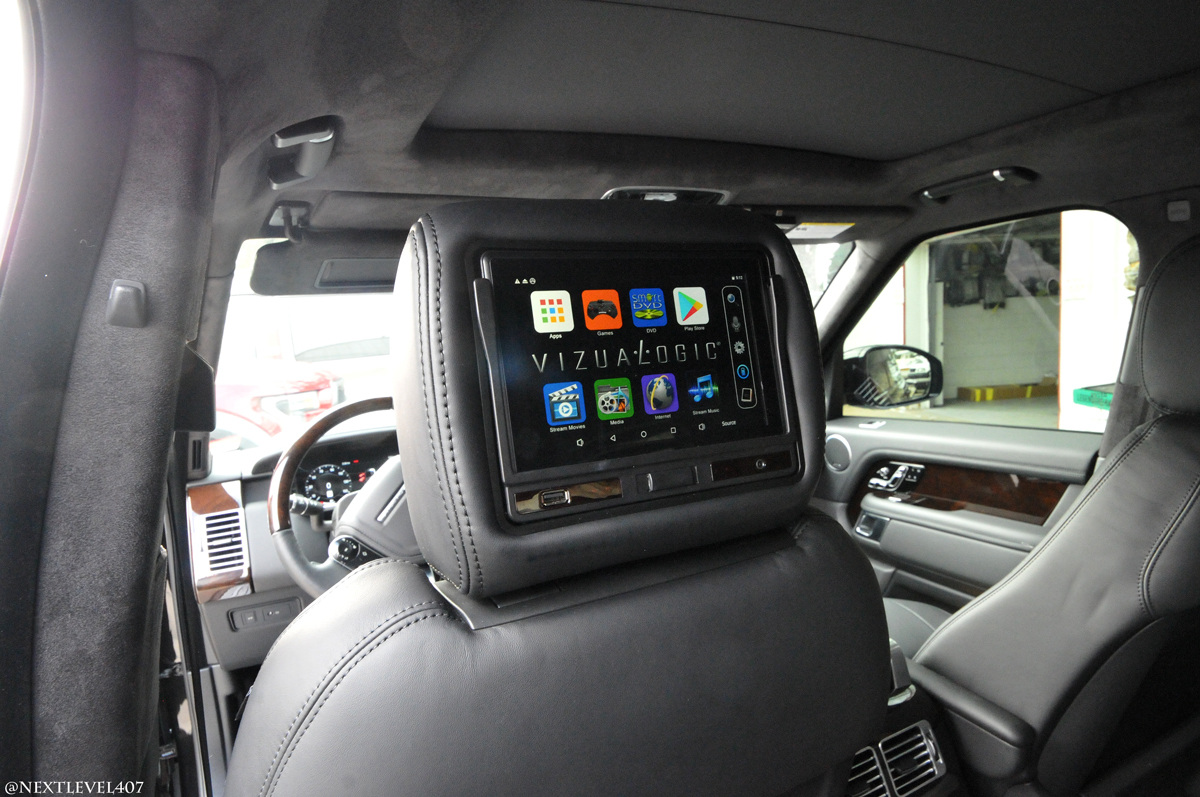 Range Rover Headrest Tablets | Orlando Custom Audio