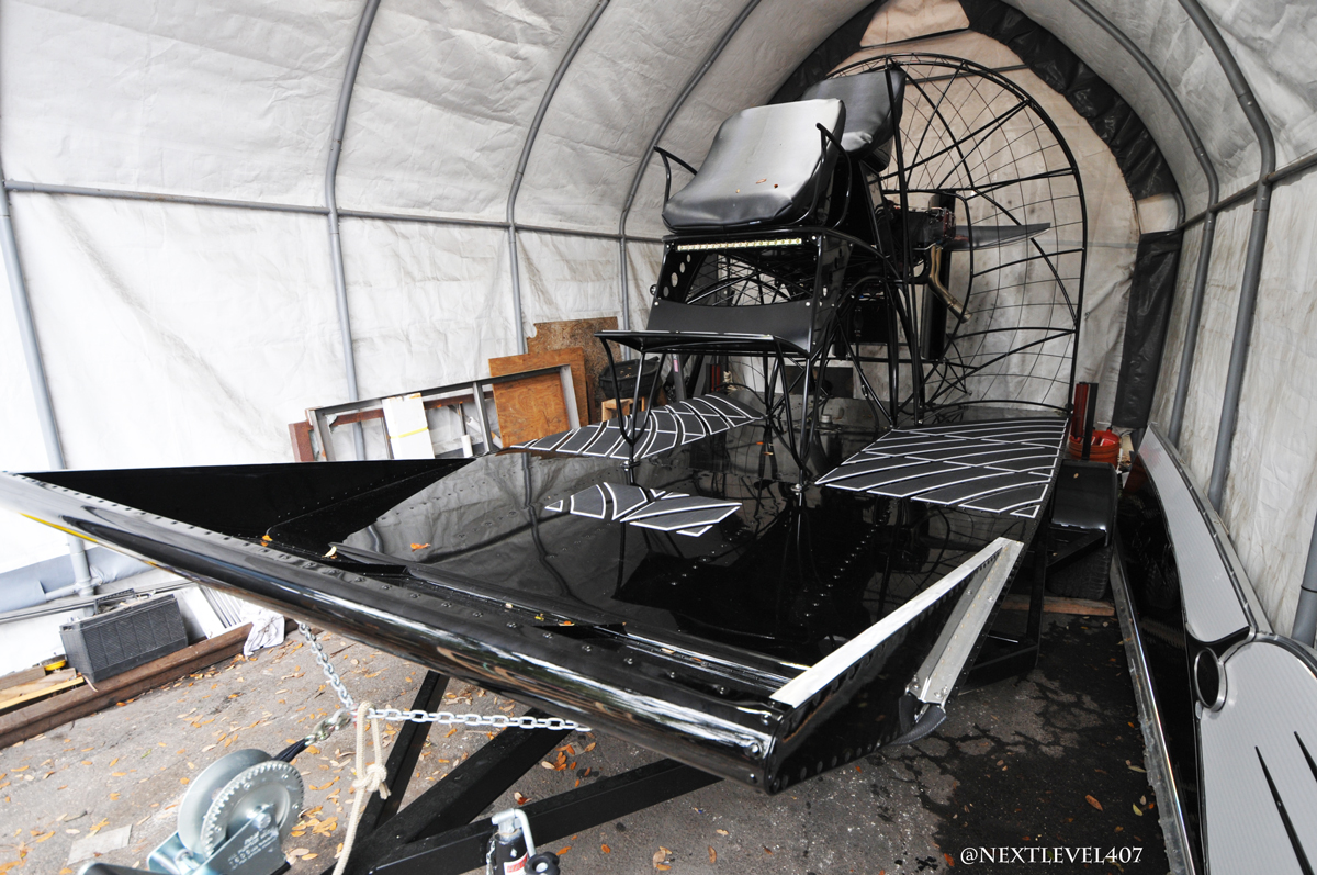 Black Airboat Gets SeaDek | Orlando Custom Audio