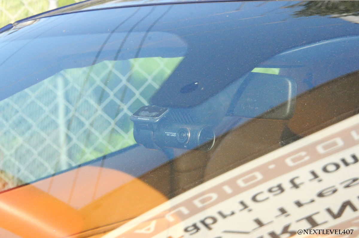 Blue Ferrari California Convertible Cameras | Orlando Custom Audio