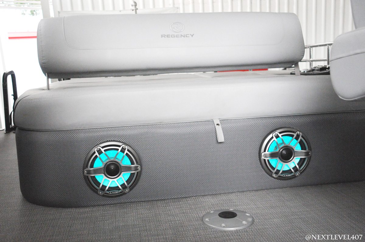 Regency Pontoon Boat: JL Audio & Kicker Radio | Orlando Custom Audio