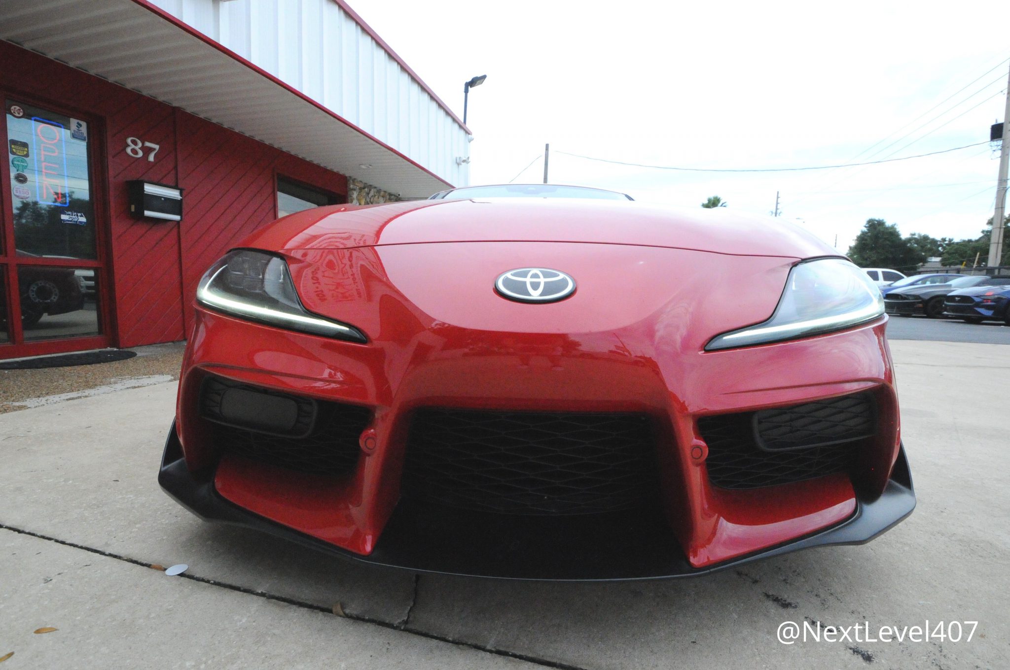 Toyota Supra with Custom Alpine Speaker Box | Orlando Custom Audio