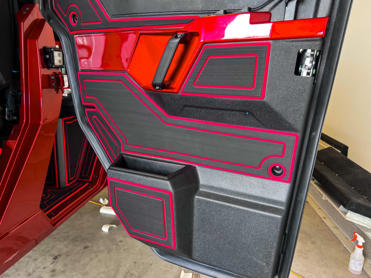 Transforming the Red Polaris Ranger: SeaDek® Upgrade | Orlando Custom Audio