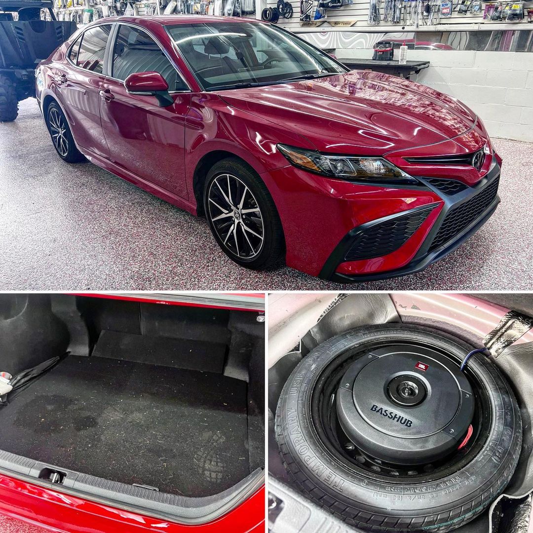 Spare Tire Subwoofer in Toyota Camry | Orlando Custom Audio